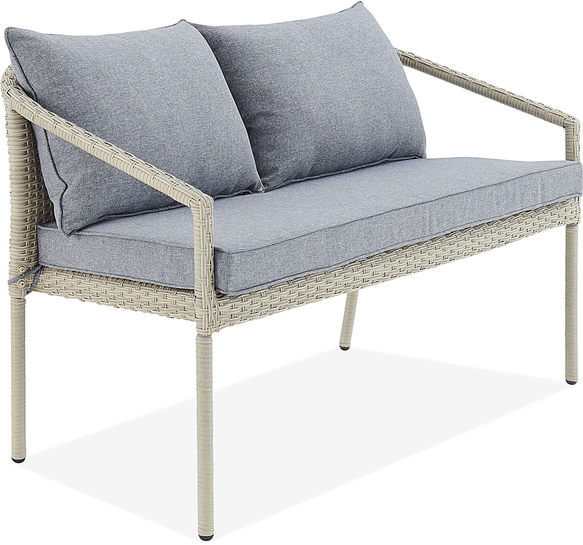 Sawtucket Gray Polyester Fabric Outdoor Bench | Rooms to Go