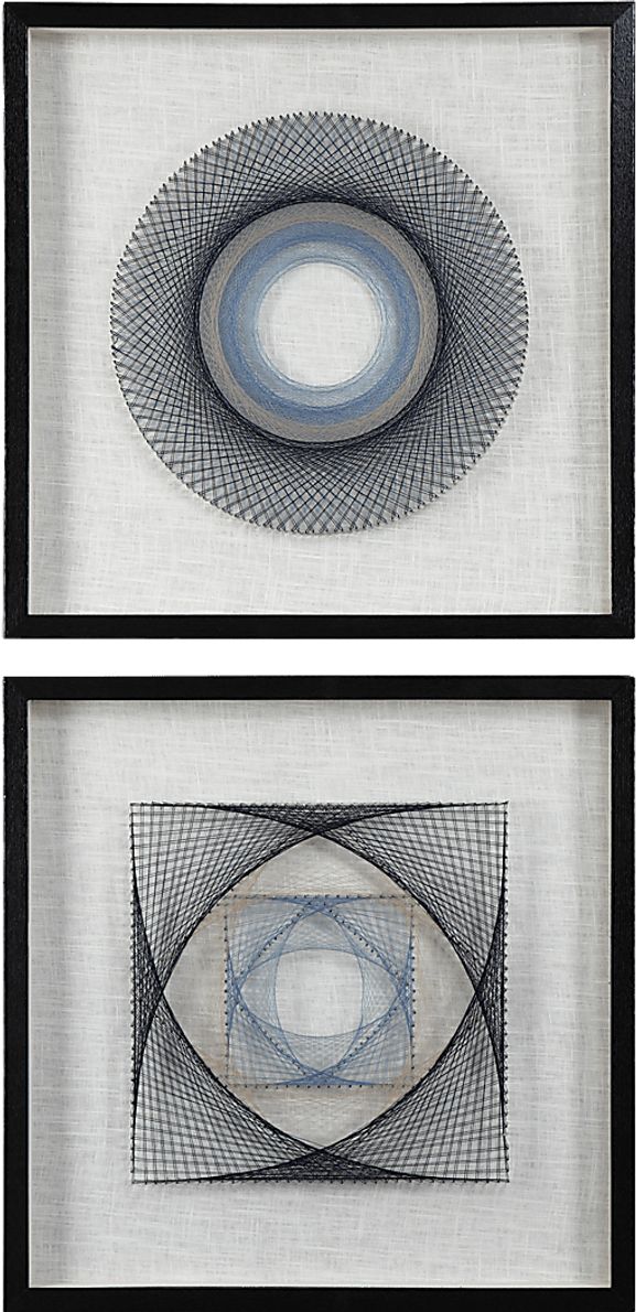 Schiller Blue Shadow Box, Set of 2 - Rooms To Go