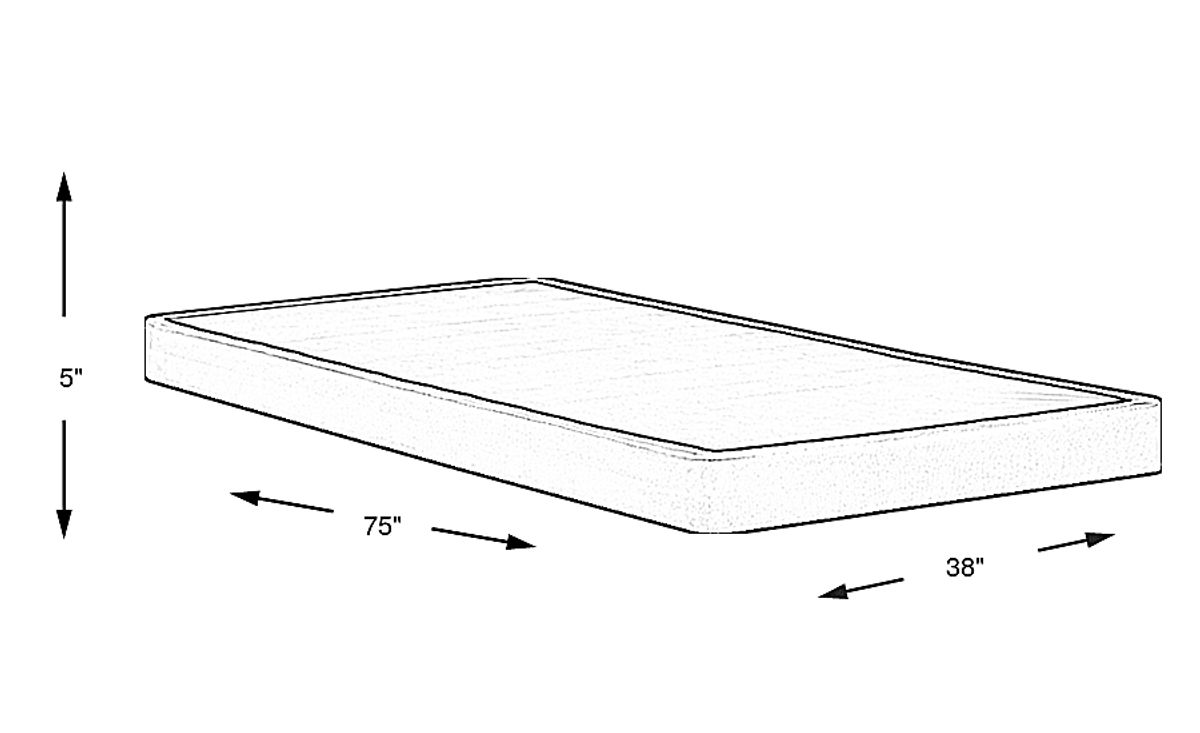 Posturepedic Box Spring Twin Low Profile Foundation | Rooms to Go