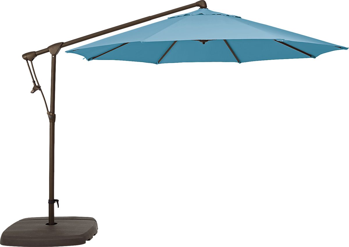 Seaport Lagoon Blue Outdoor 10' Umbrella | Rooms to Go