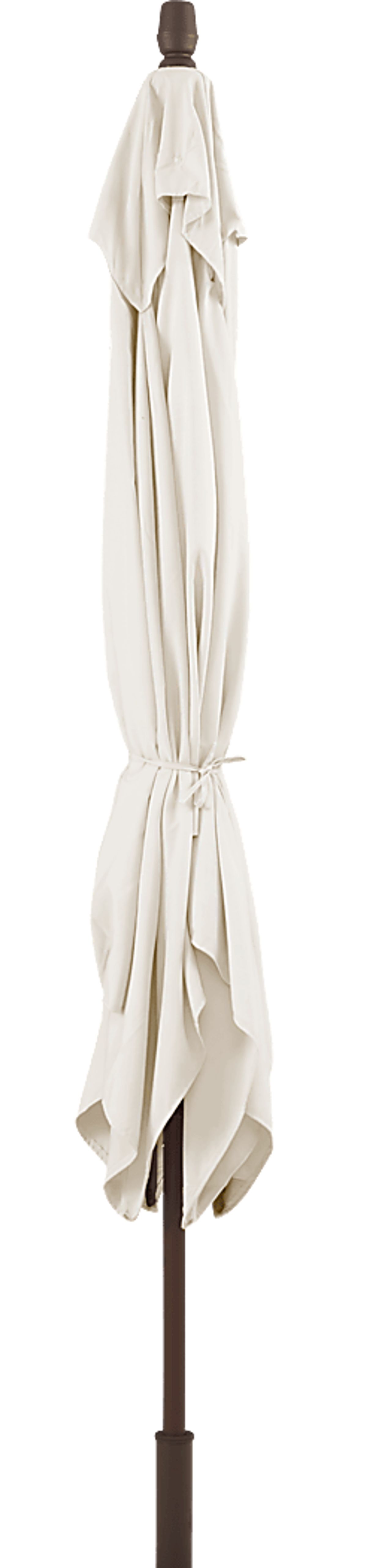 Seaport Natural Beige,White Outdoor 8 X 10 Umbrella | Rooms to Go