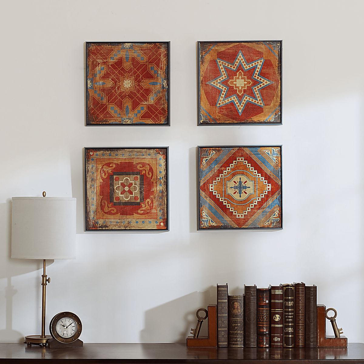 Seatac Red Artwork Set Of 4 | Rooms to Go