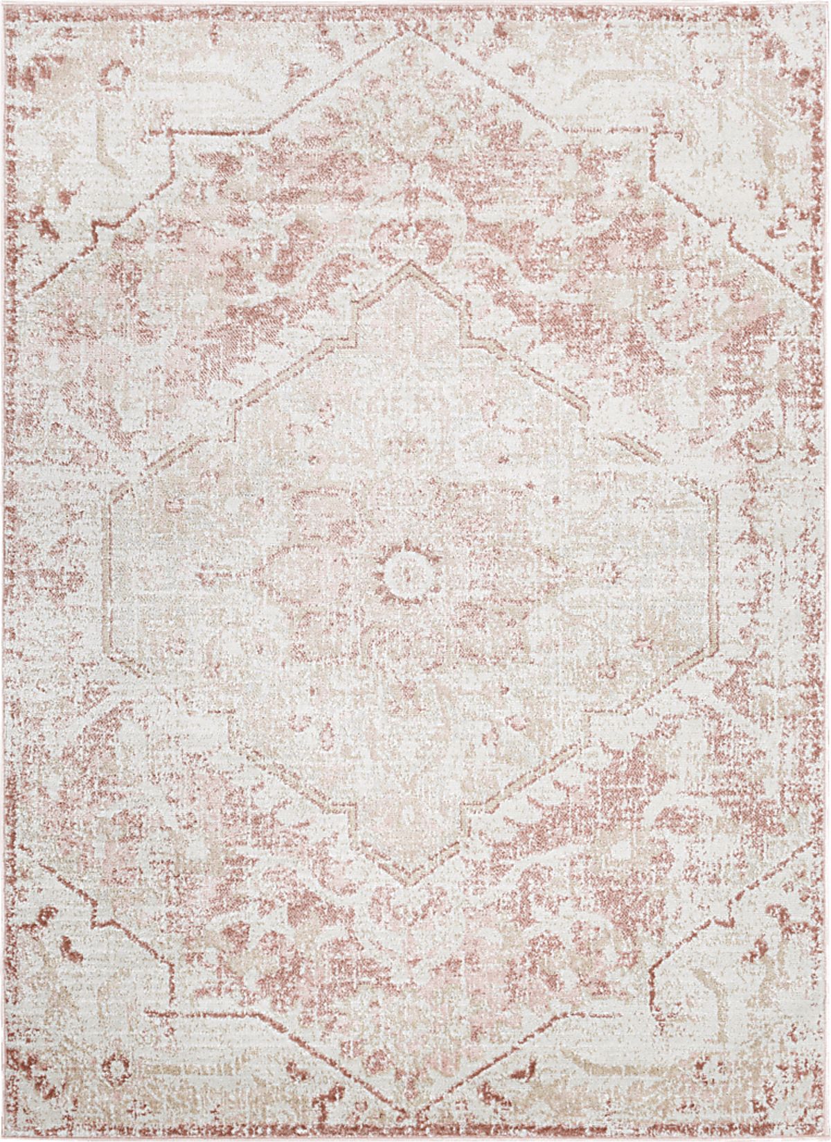 Sebrell Pink Rug | Rooms to Go