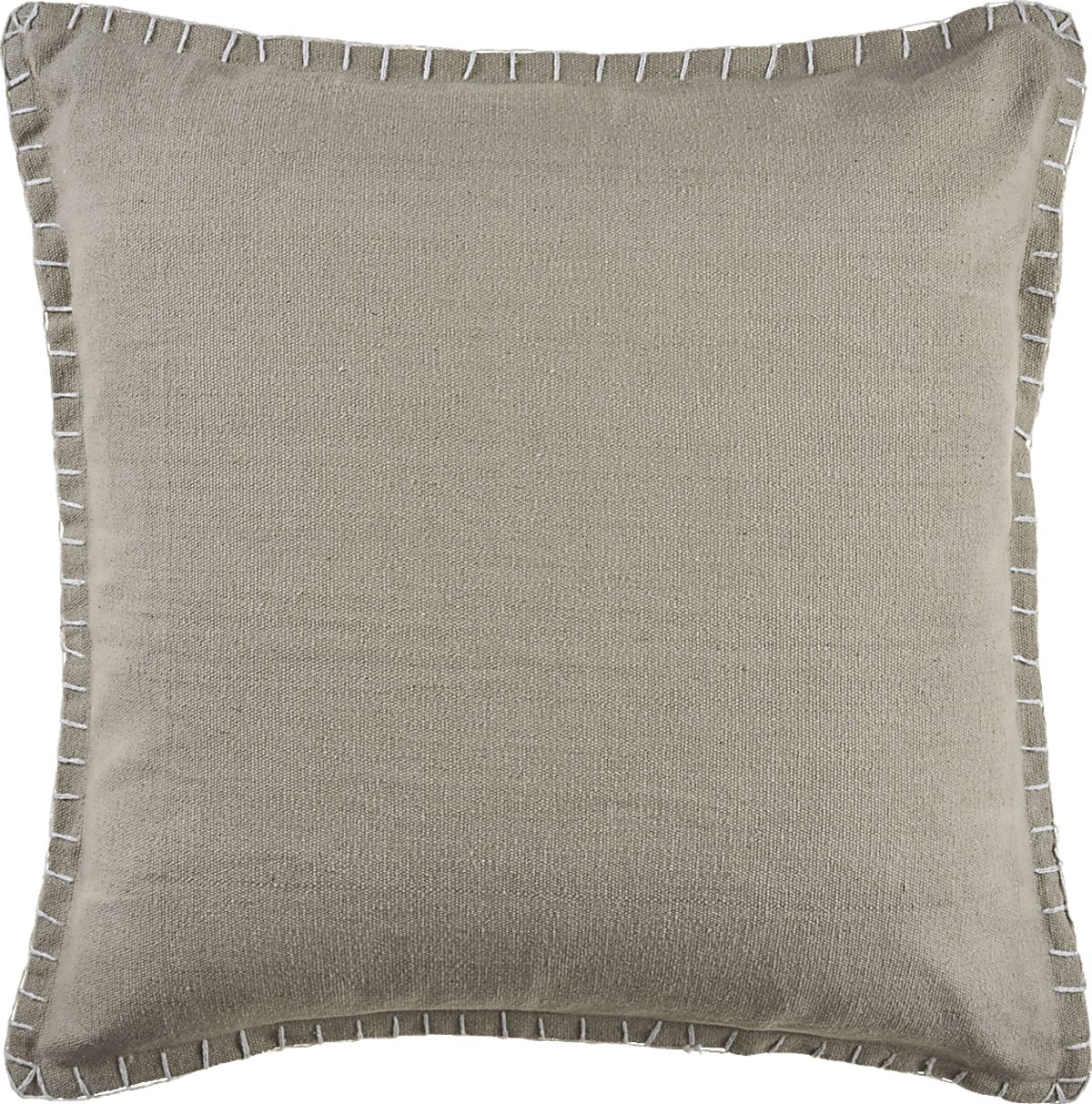 Burroy Beige Cotton Fabric Throw Pillow | Rooms to Go