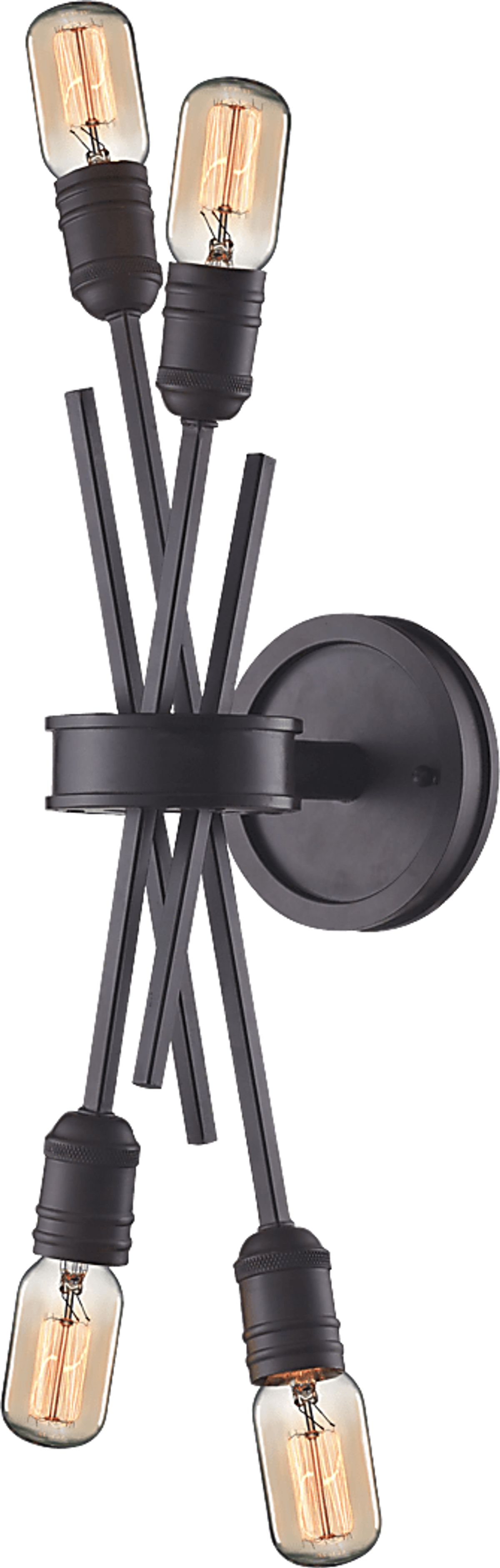 Senoj Street Bronze Brown,Yellow Sconce | Rooms to Go