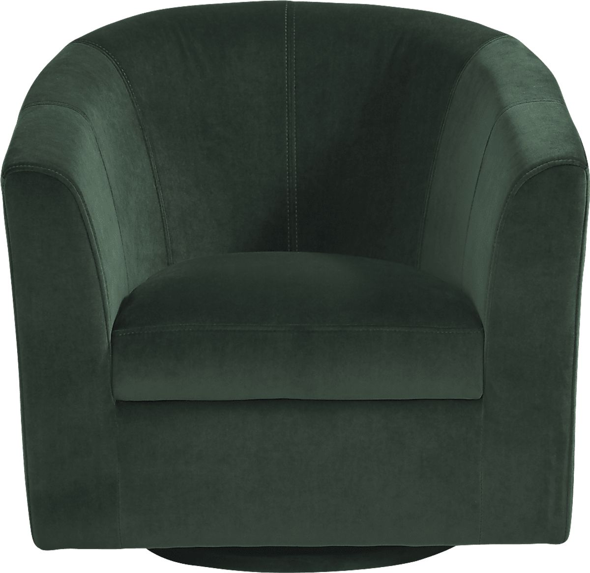 Sentosa Forest Green Velvet Plush Swivel Accent Chair | Rooms to Go