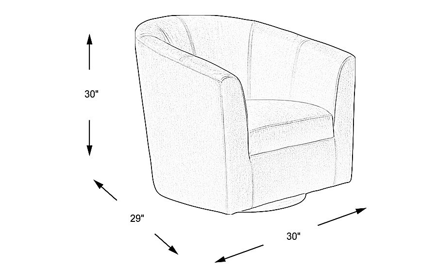 Sentosa Forest Accent Swivel Chair - Rooms To Go