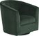 Sentosa Forest Green Velvet Plush Swivel Accent Chair - Rooms To Go