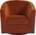 Sentosa Rust Red Velvet Plush Swivel Accent Chair - Rooms To Go