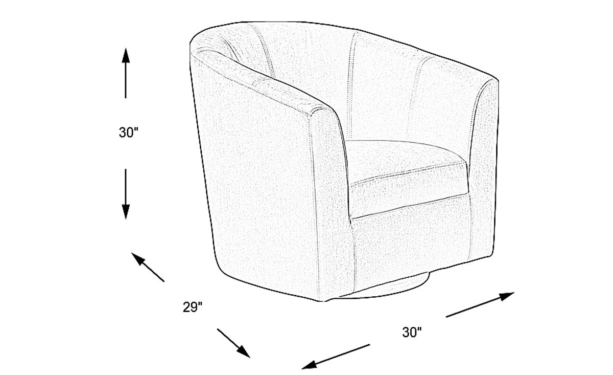 Sentosa Rust Red Velvet Plush Swivel Accent Chair | Rooms to Go