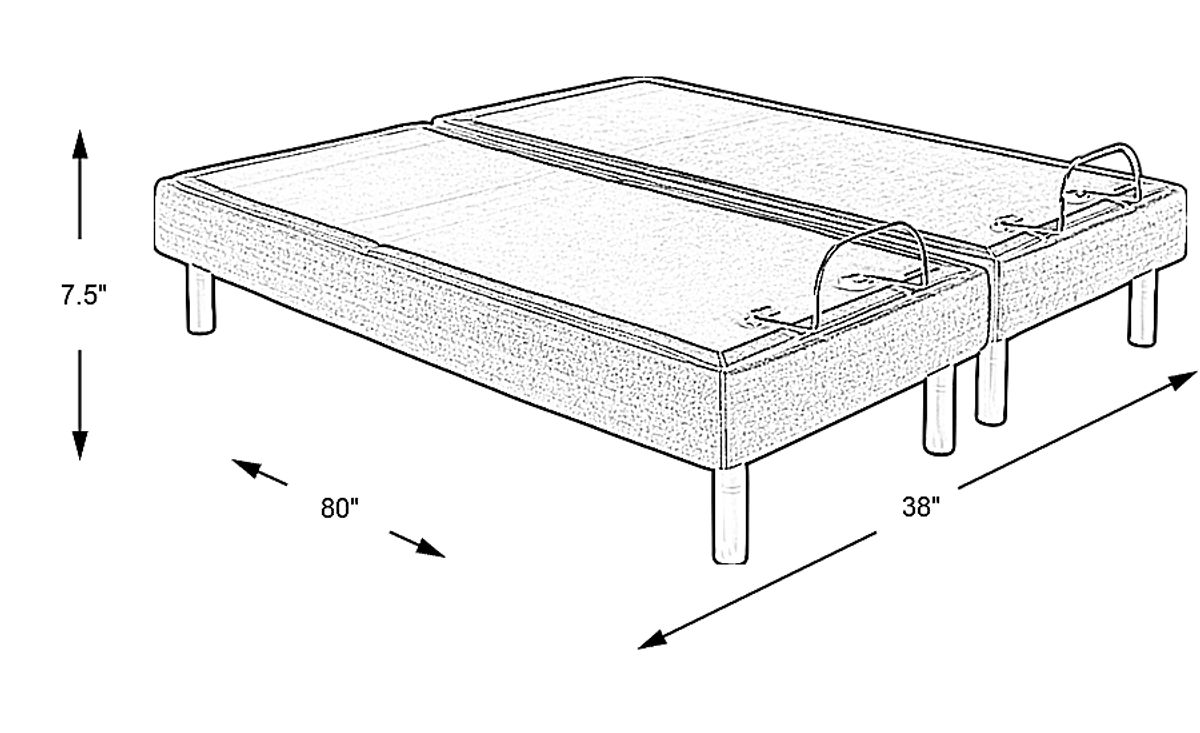 Serta Motion Perfect IV Split King Adjustable Base | Rooms to Go