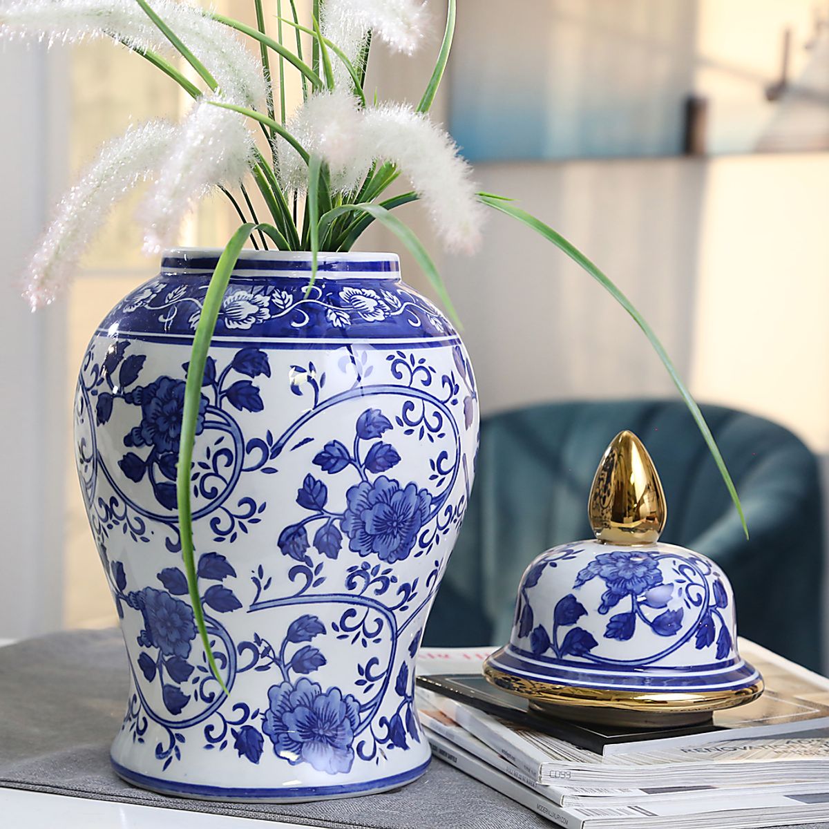 Severine Blue Colors Jar | Rooms to Go