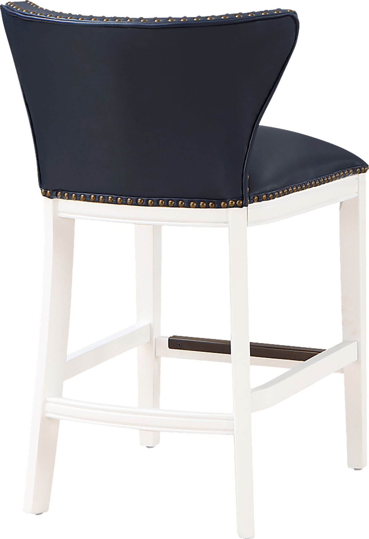 Seyres Blue Polyester,Polyurethane Fabric Counter Height Stool | Rooms ...