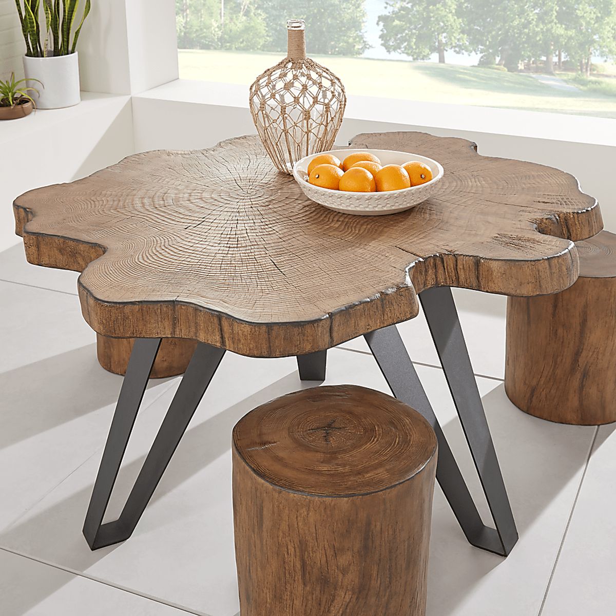Shady Oak Pecan Dark Wood Dining Table | Rooms to Go