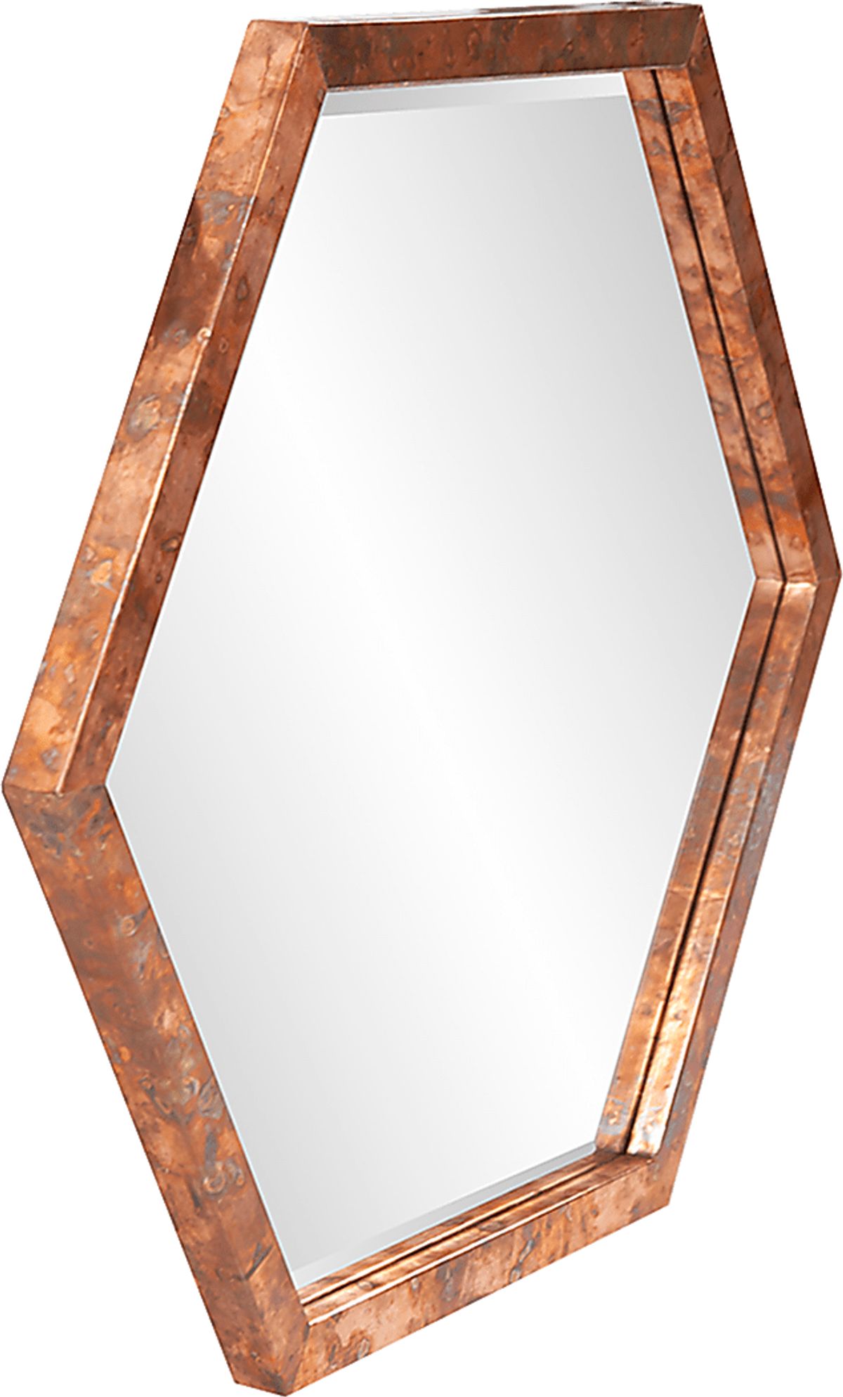 Shaiden Copper Metal Mirror | Rooms to Go