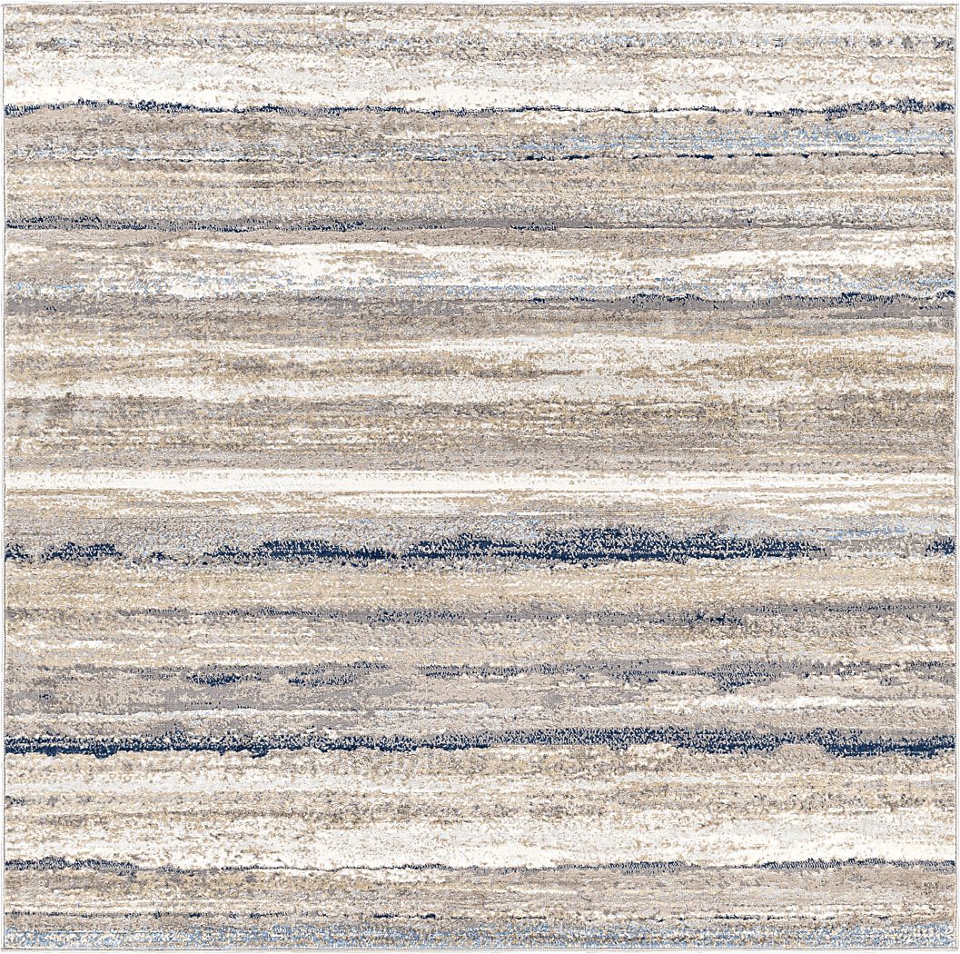 Sharease III Navy 6'7 Square Rug - Rooms To Go