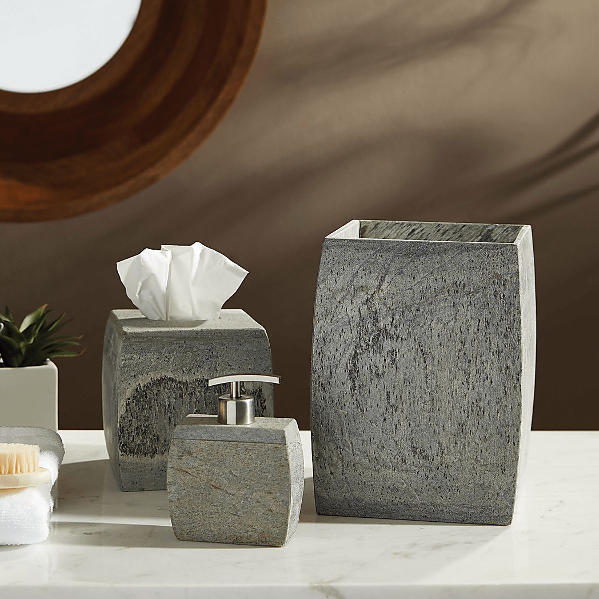 Sharondale Gray Tissue Box | Rooms to Go