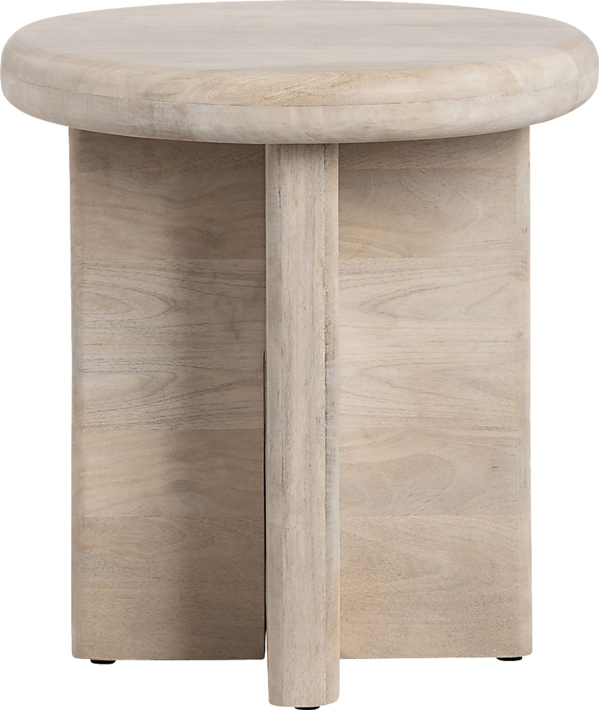 Sharples Natural Beige,White End Table | Rooms to Go