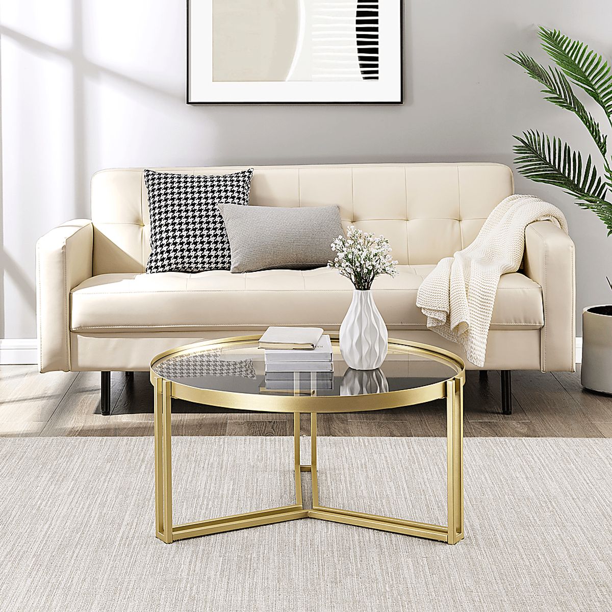 Shartle Gold Colors,Metal Cocktail Table | Rooms to Go