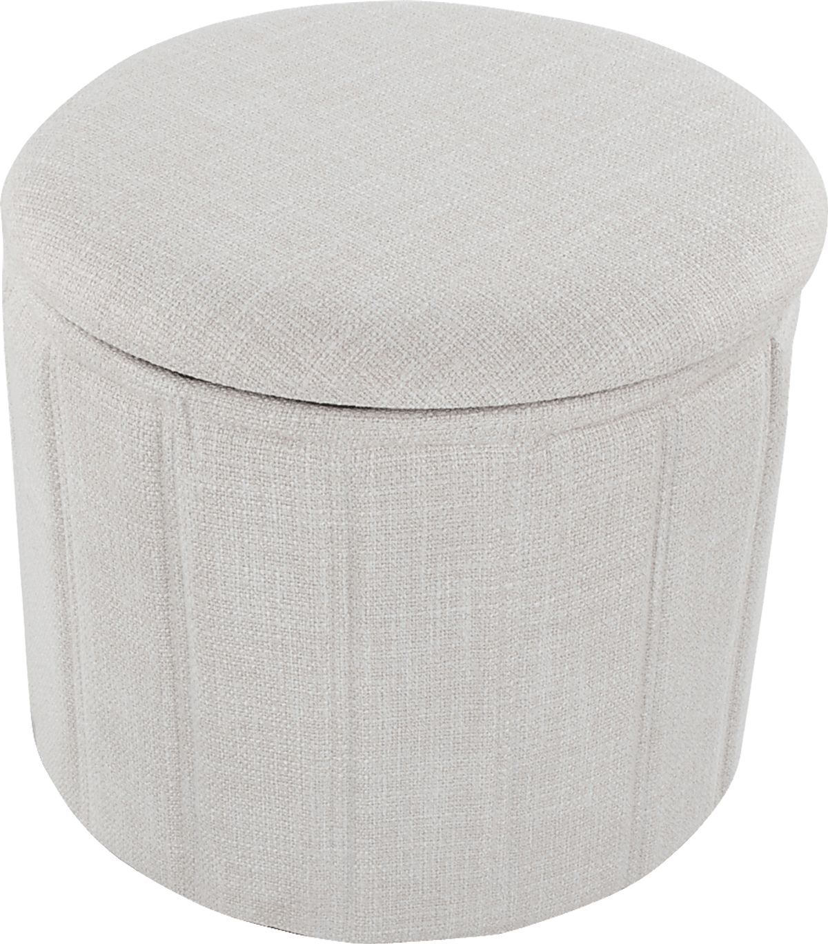 Sharynwood Cream Beige Polyester Fabric Storage Ottoman | Rooms to Go