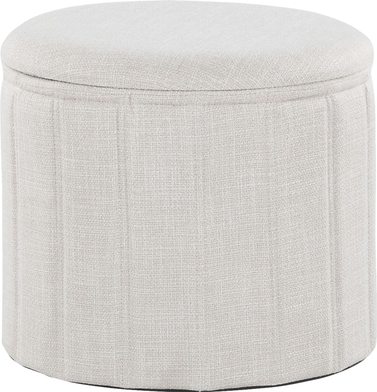 Sharynwood Cream Beige Polyester Fabric Storage Ottoman | Rooms to Go