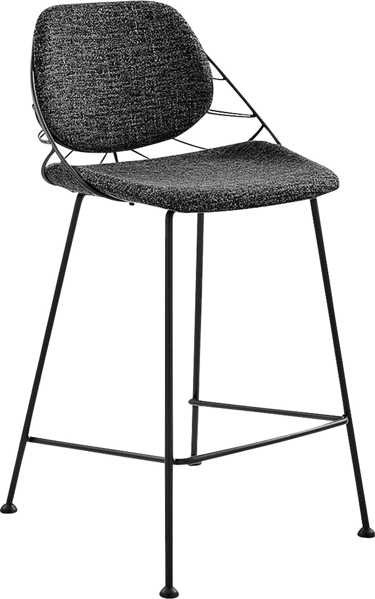 Sheffer Black Nylon,Polyester Fabric Counter Stool | Rooms to Go
