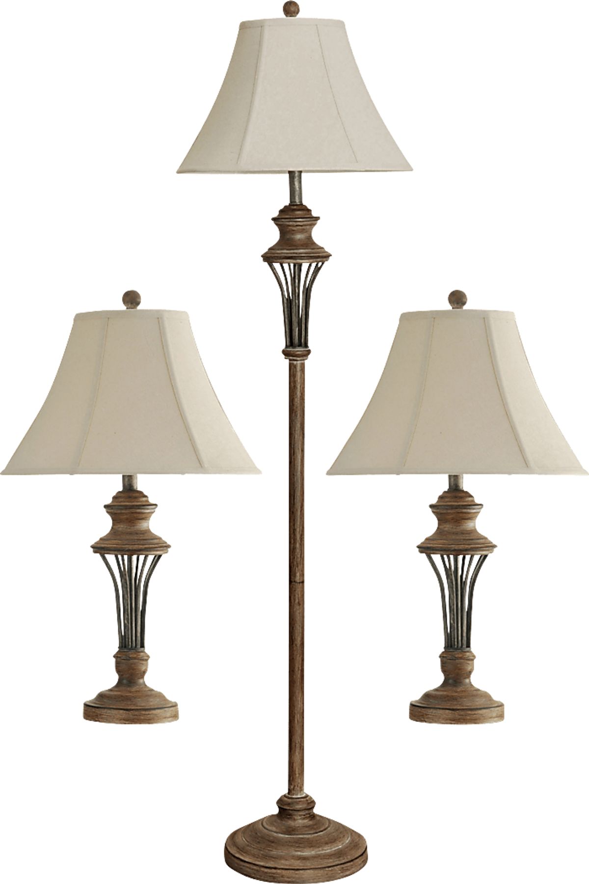 Shefford Beige Table Lamp, Set Of 3 | Rooms to Go