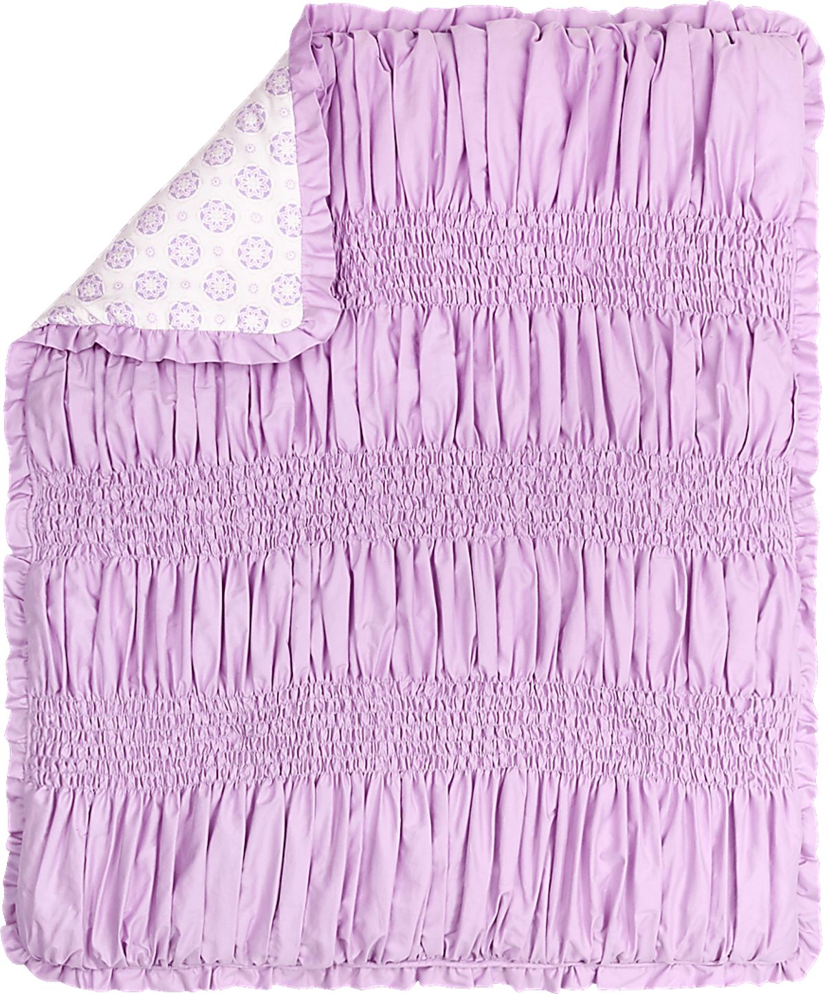 Shelly Lane Lilac Red Crib Bedding Set | Rooms to Go