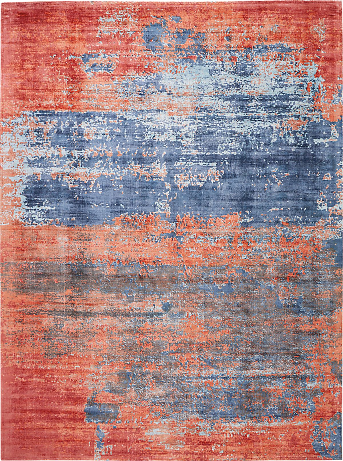Shenoah Red Rayon Fabric Rug | Rooms to Go