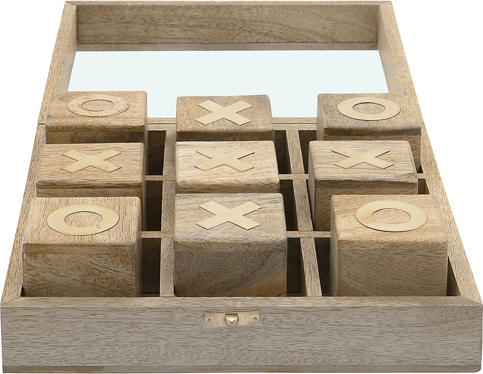 Shiland Brown Dark Wood Tic Tac Toe Game Set | Rooms to Go