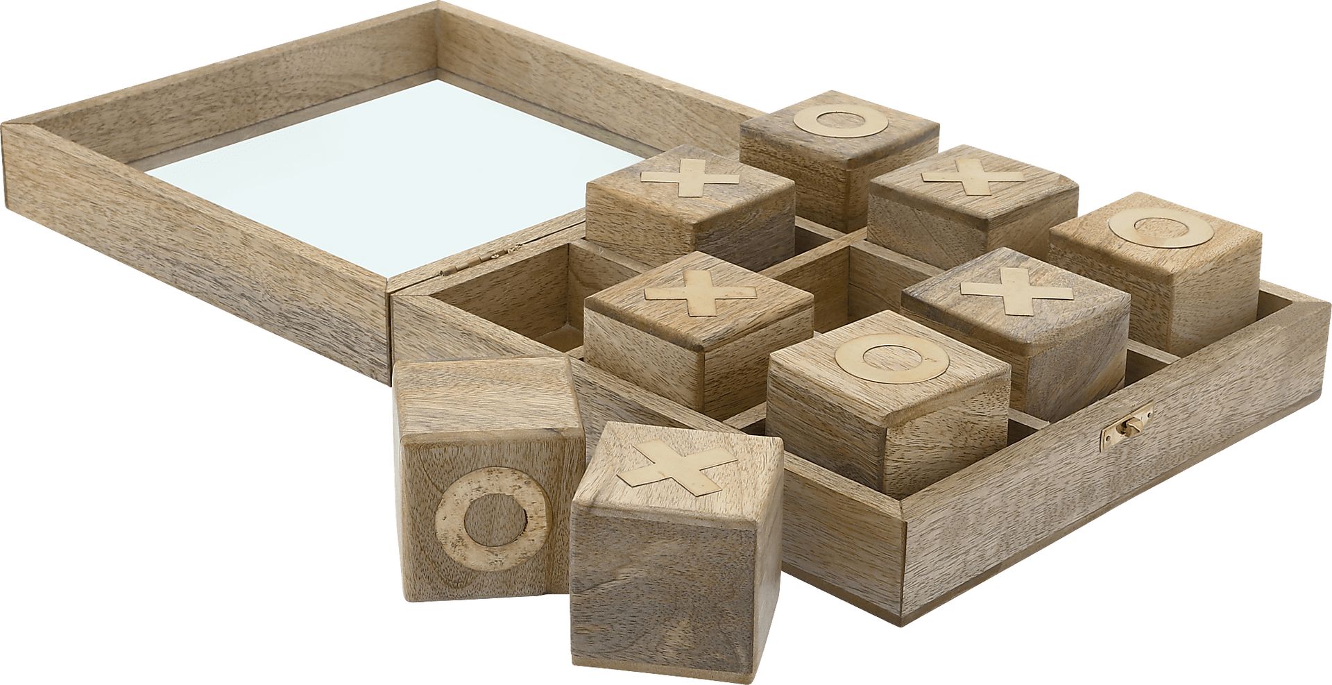 Shiland Brown Dark Wood Tic Tac Toe Game Set | Rooms to Go