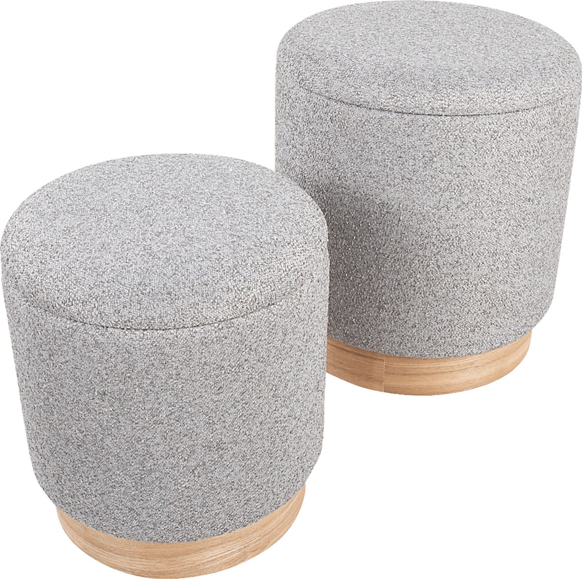 Shimoore Gray Nesting Ottoman, Set of 2 - Rooms To Go