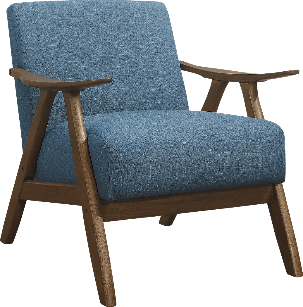 Shinano Blue Polyester Fabric Accent Chair | Rooms to Go
