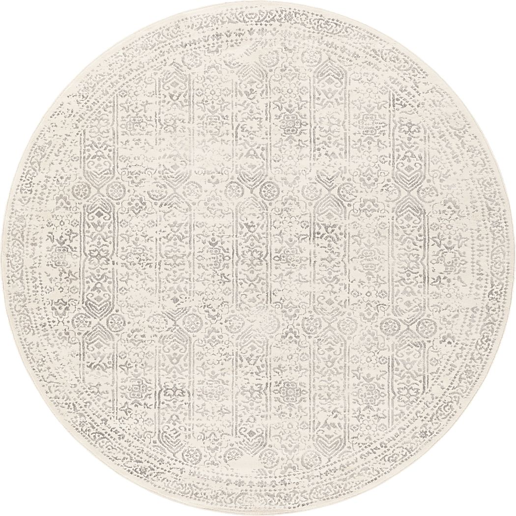 Shinnwood III Cream 6'7 Round Rug - Rooms To Go