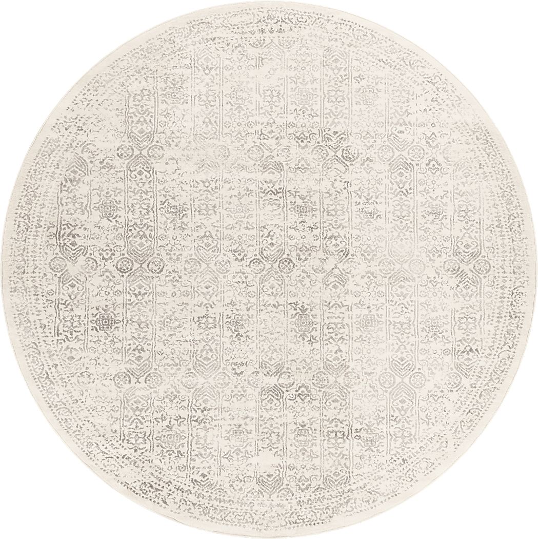 Shinnwood III Cream 7'10 Round Rug - Rooms To Go