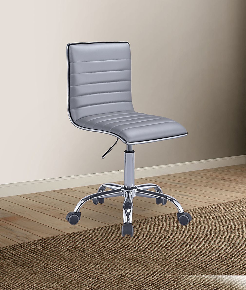 Shiran Silver Office Chair - Rooms To Go