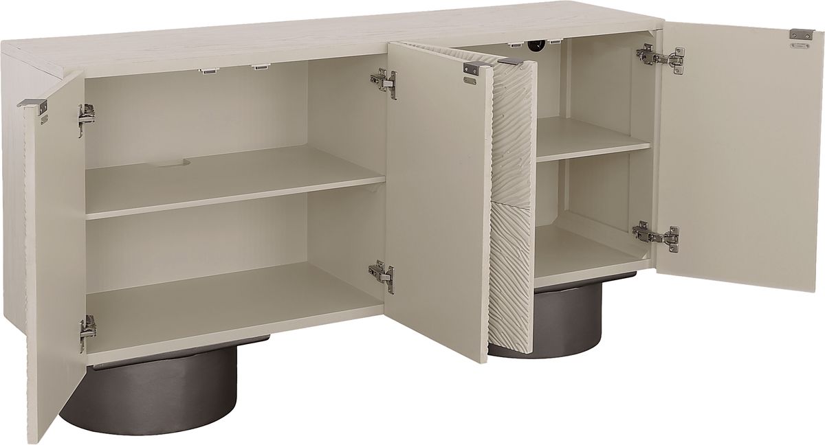 Shirecliffe White Colors,White Credenza | Rooms to Go