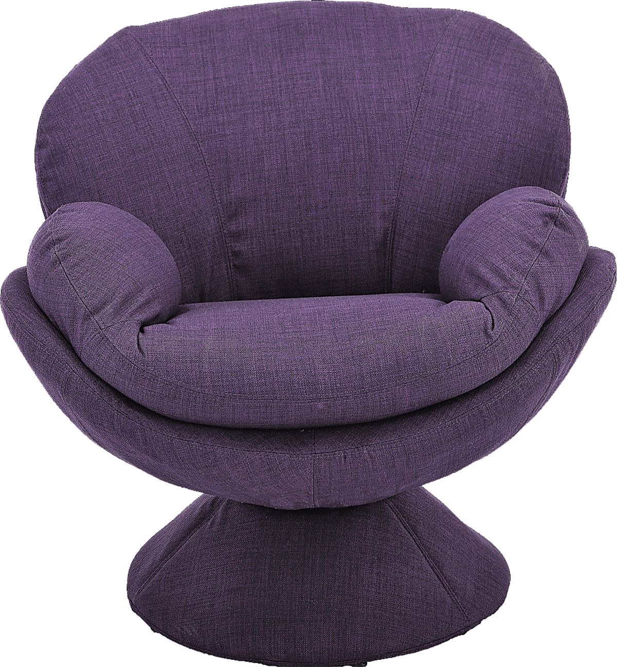 Shobu Purple Red Polyester Fabric Swivel Upholstered | Rooms to Go
