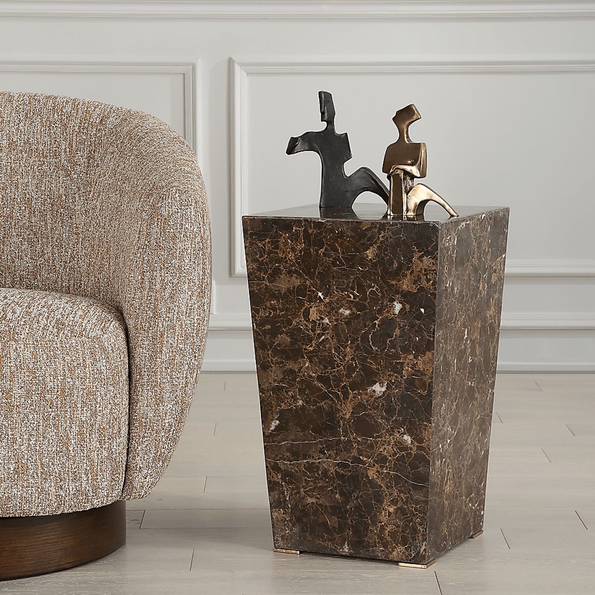 Shomon Brass Accent Table | Rooms to Go