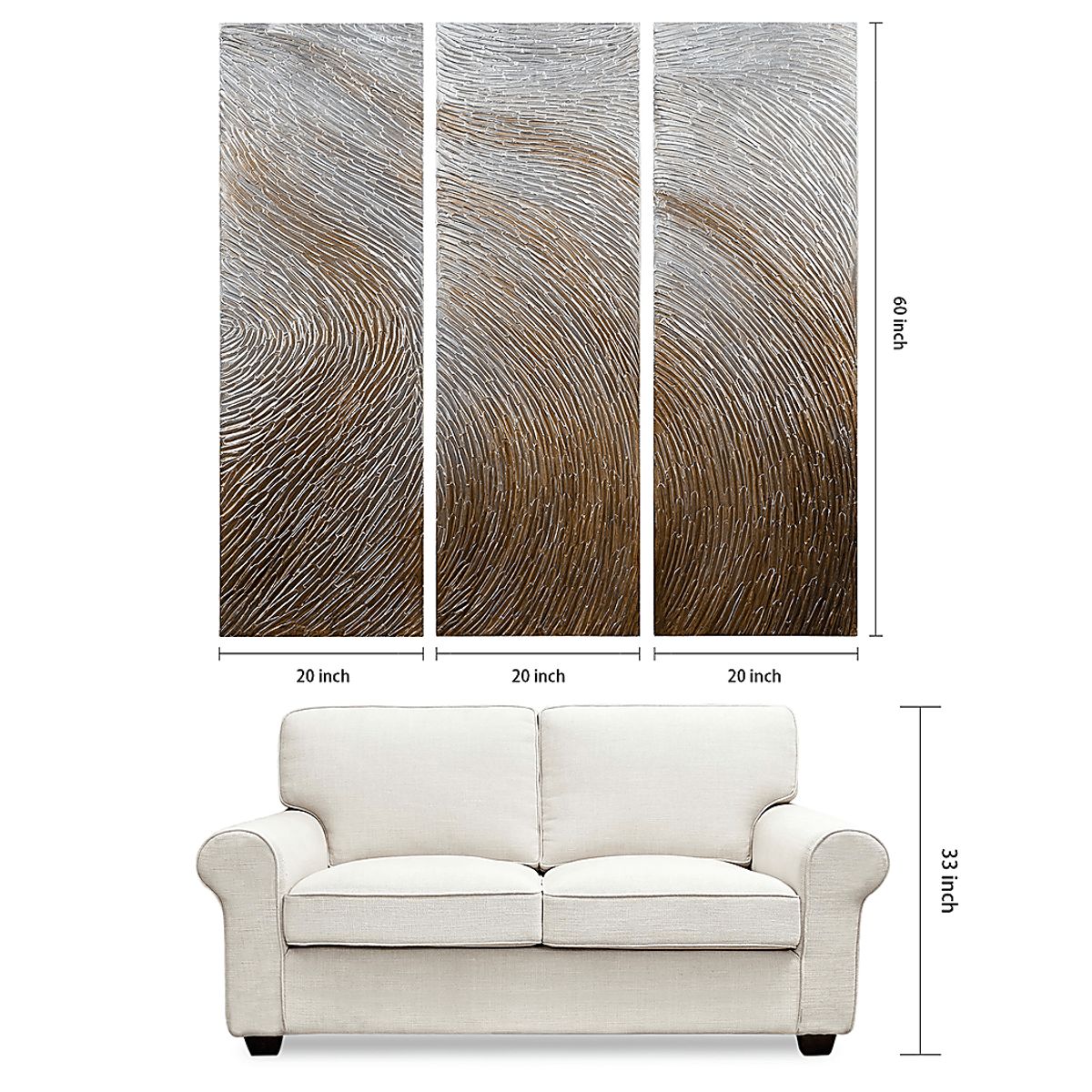 Shurfine Multi Artwork, Set Of 3 | Rooms to Go