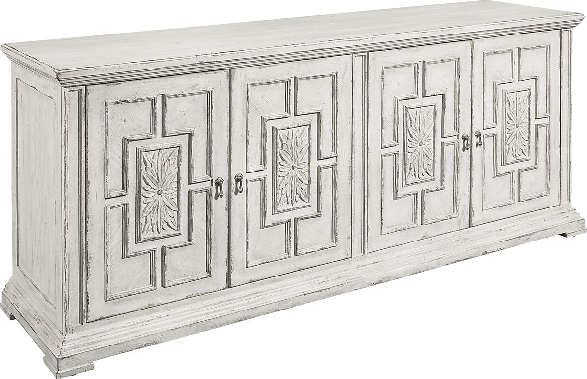 Siblley White Colors,White Credenza - Rooms To Go