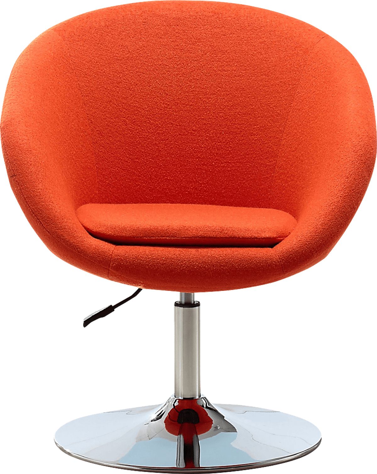Sidener Orange Orange,Red Wool Fabric Swivel Accent Chair | Rooms to Go