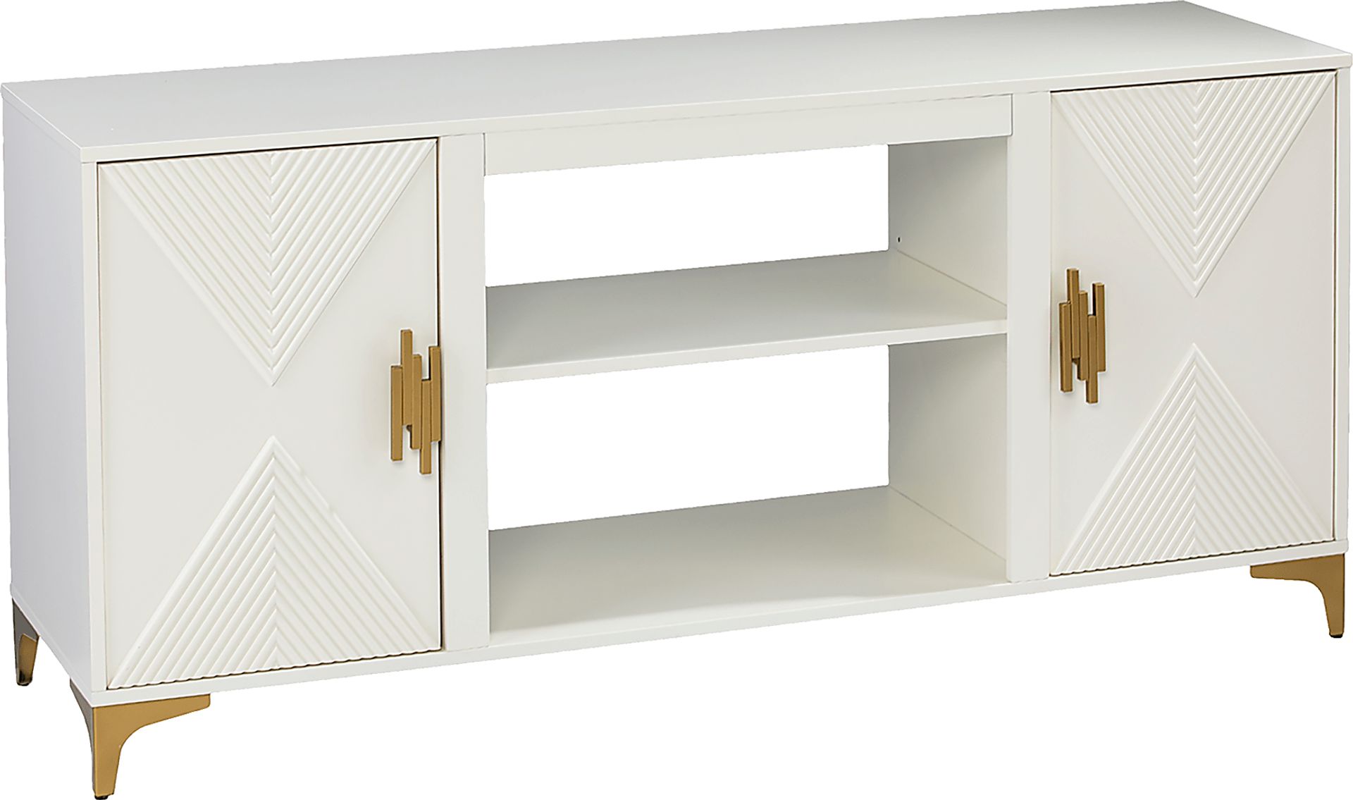 Sidereal White Colors,White 56" Console | Rooms to Go