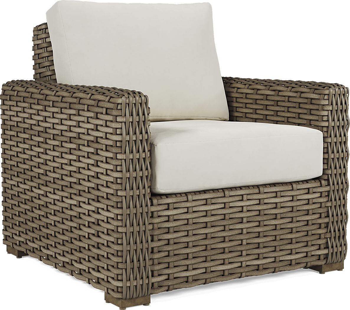 Fifth & Shore Siesta Key Driftwood Light Wood Linen Beige Wicker ...