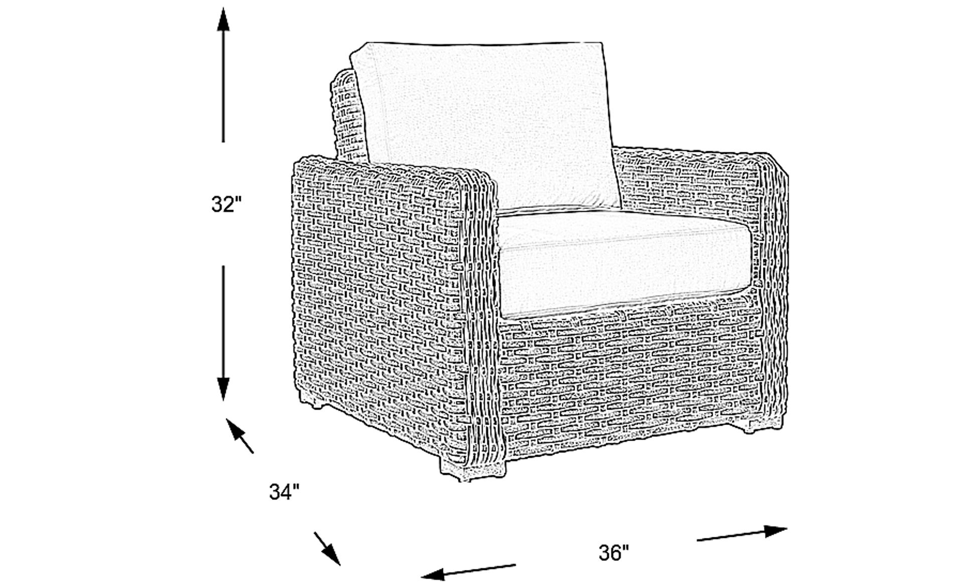 Siesta Key Driftwood Light Wood Pebble Beige Wicker Outdoor Chair ...