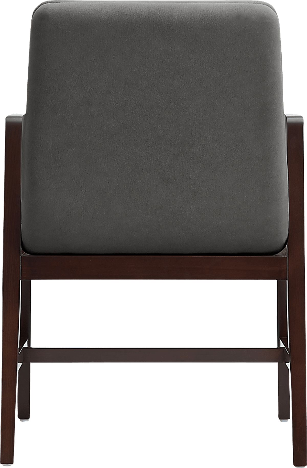 Signett Dark Gray Velvet Plush Arm Chair | Rooms to Go