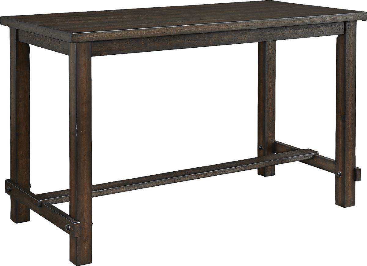 Silassie Brown Dark Wood Counter Height Table | Rooms to Go