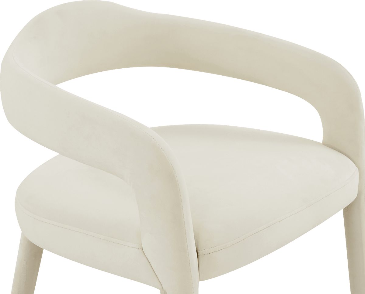 Siletz Cream Beige Polyester Fabric Arm Chair | Rooms to Go