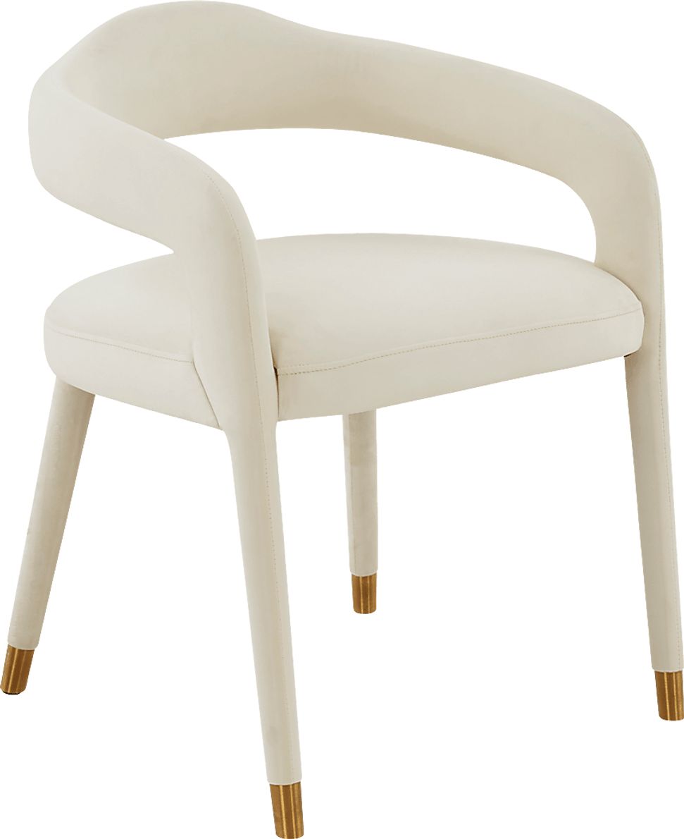 Siletz Cream Beige Polyester Fabric Arm Chair - Rooms To Go