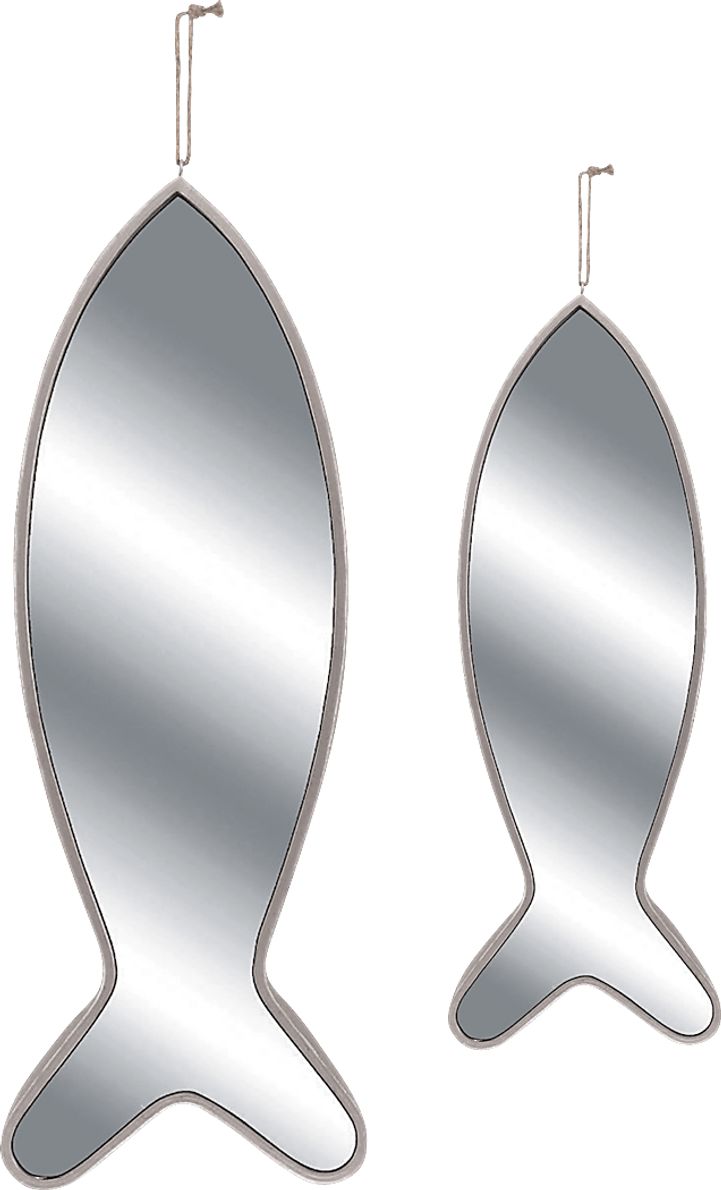 Silver Fish Set of 2 Mirrors - Rooms To Go